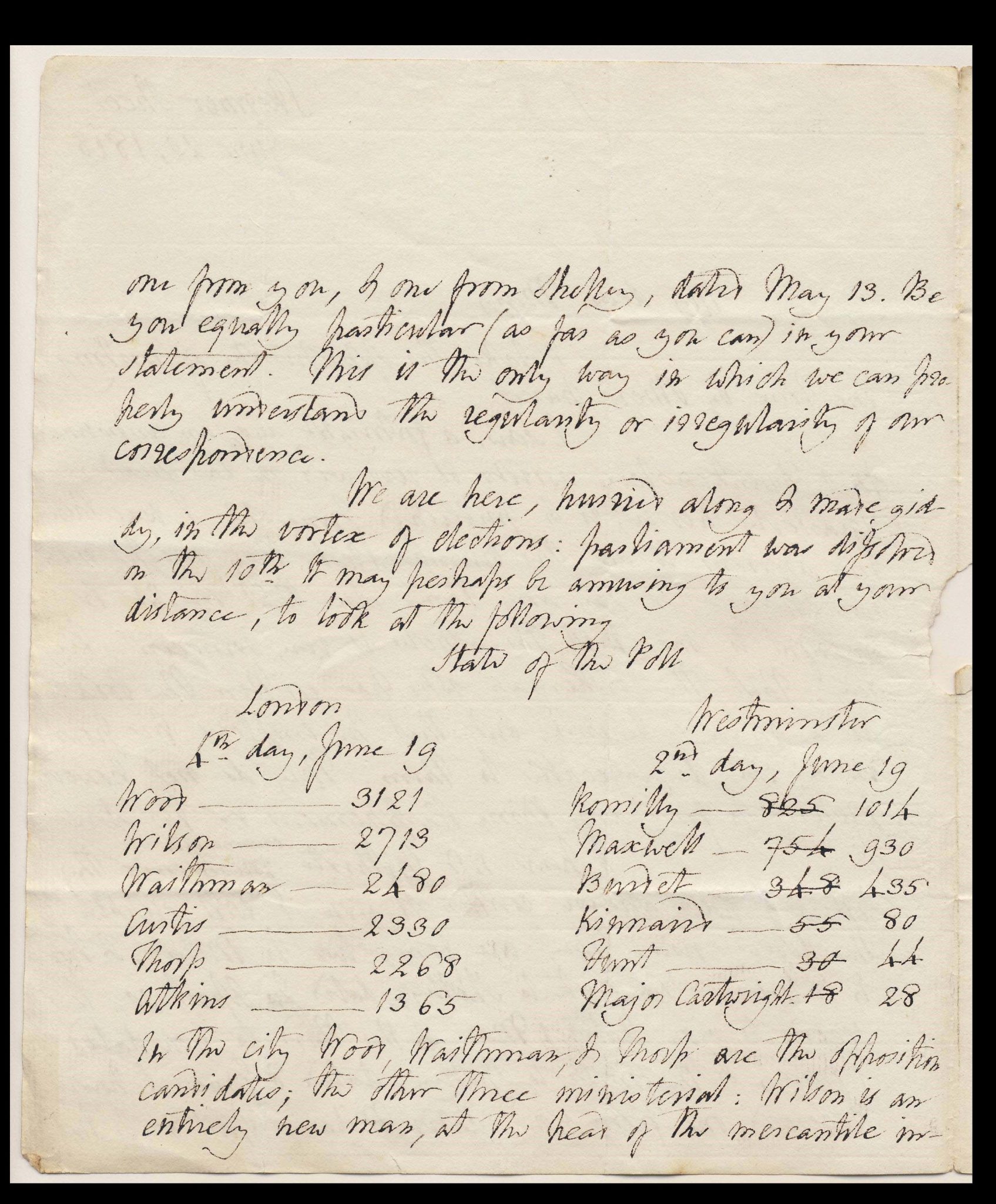 The 1818 General Election: A Londoner’s Perspective - ECPPEC